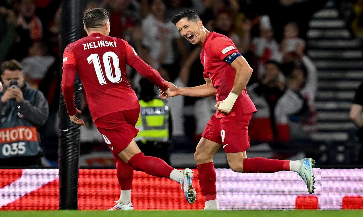 Lewandowski scores with Poland and equals Puskas in the ranking of top ...