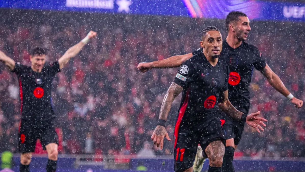 Benfica 4-5 FC Barcelona: Raphinha desató la locura con un quinto gol histórico