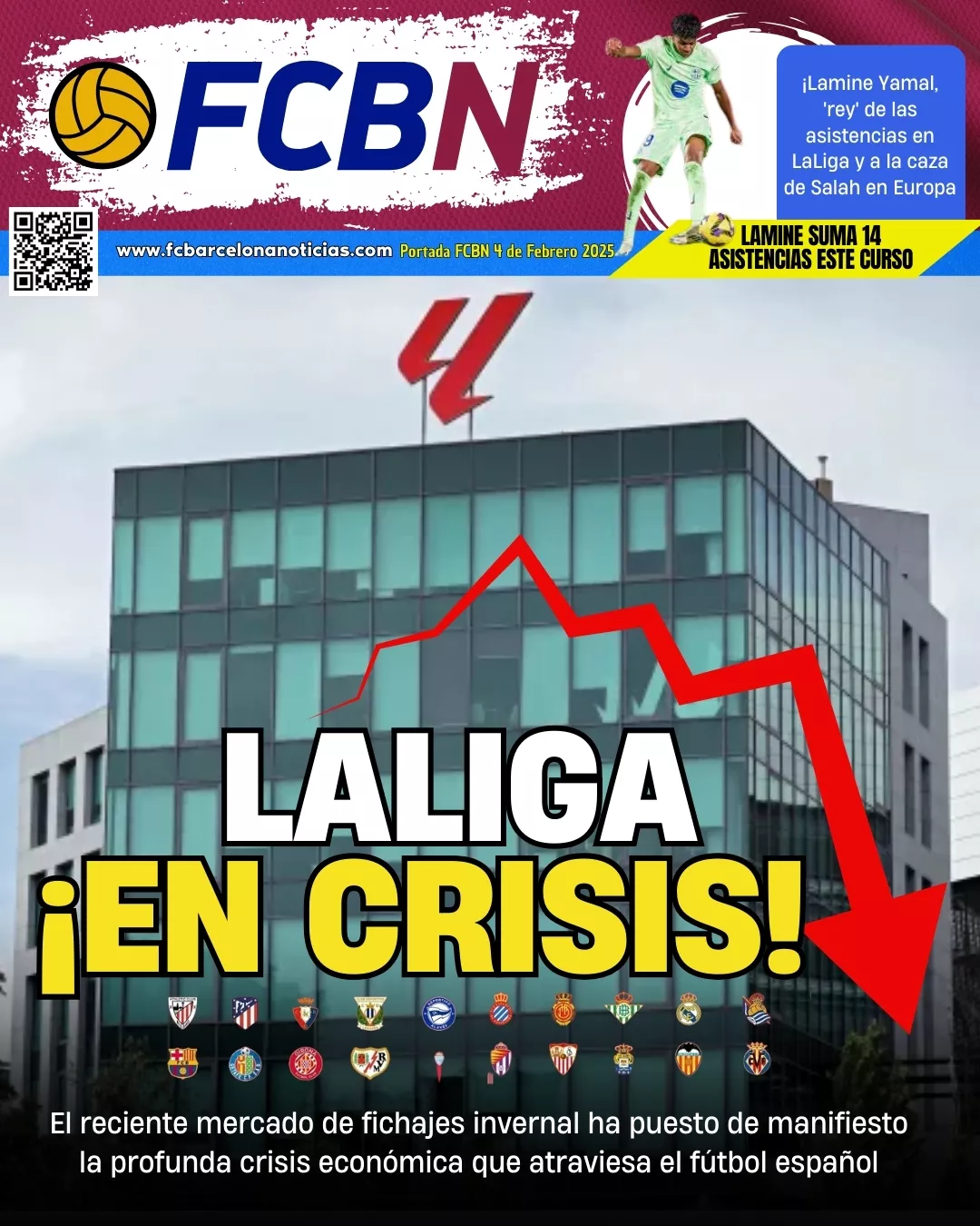 FCBN Cover 02/04/2025: LALIGA IN CRISIS!