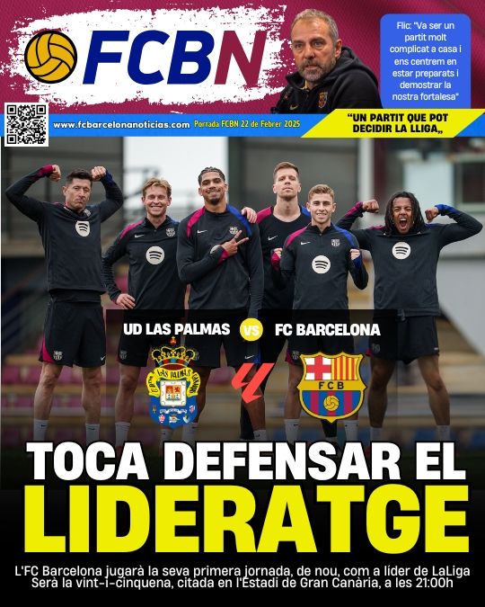 Portada de FCBN 22/02/2025: TOCA DEFENDER EL LIDERATO