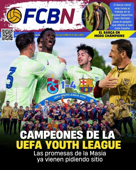 Portada FCBN 29/04/2025: CAMPEONES DE LA UEFA YOUTH LEAGUE