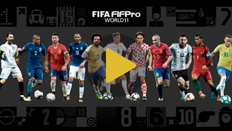 Five of the Madrid and three of the Barça in the FIFPro World XI