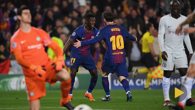 Leo Messi and Ousmane Dembélé lead the best goals of the Champions