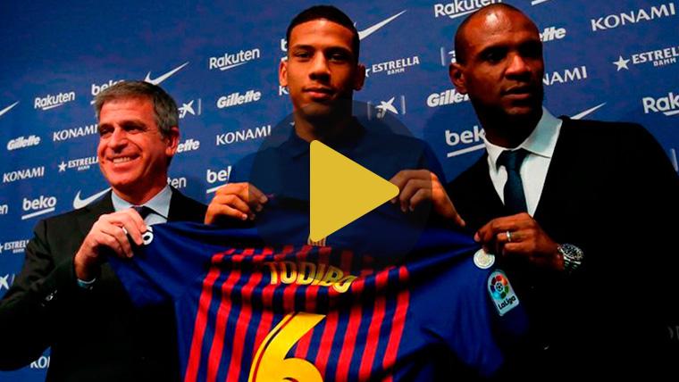 Todibo In his presentation: "Play in the Barça is a dream from boy"