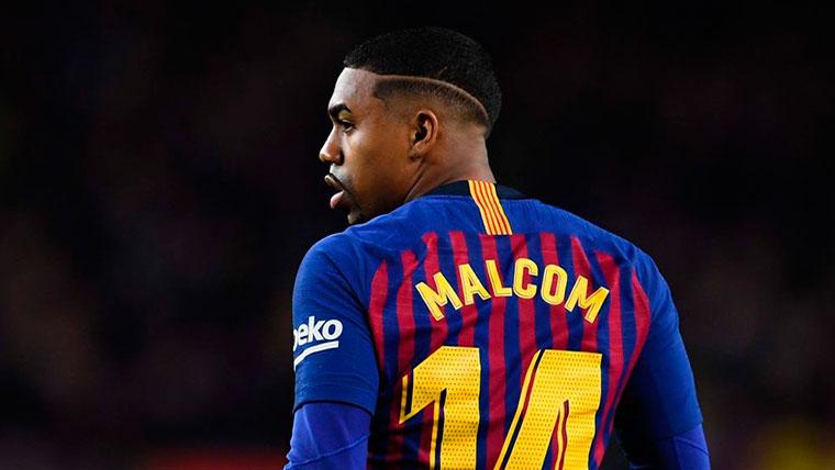 The message of Malcom after his key goal in front of the Real Madrid