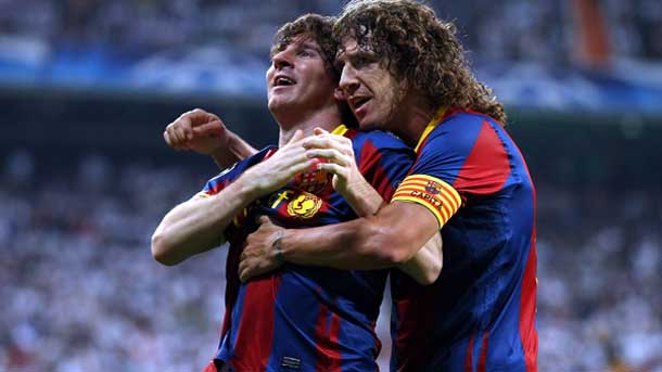 Xavi And Iniesta And Messi And Puyol