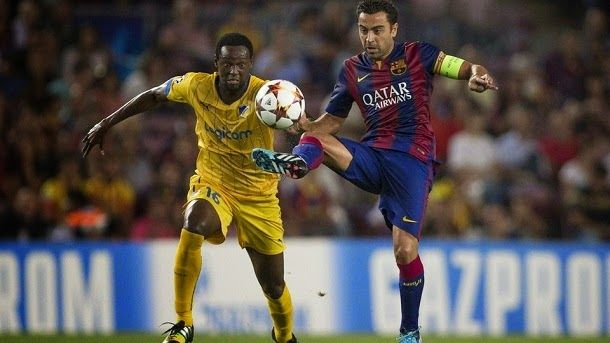 Xavi equalises the record of parties in Champions