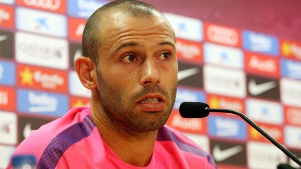 Mascherano: "I do not think that it can withdraw me in the Barça"